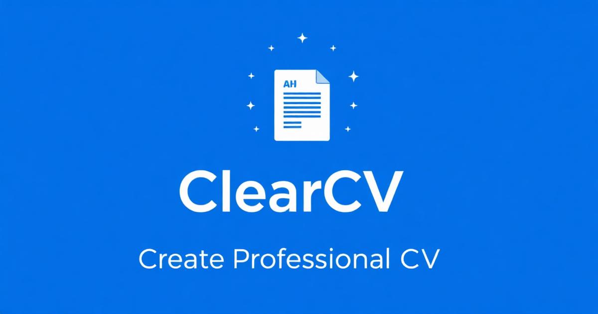 ClearCV - Crea CV Professionale Gratis Online | Editor CV con AI